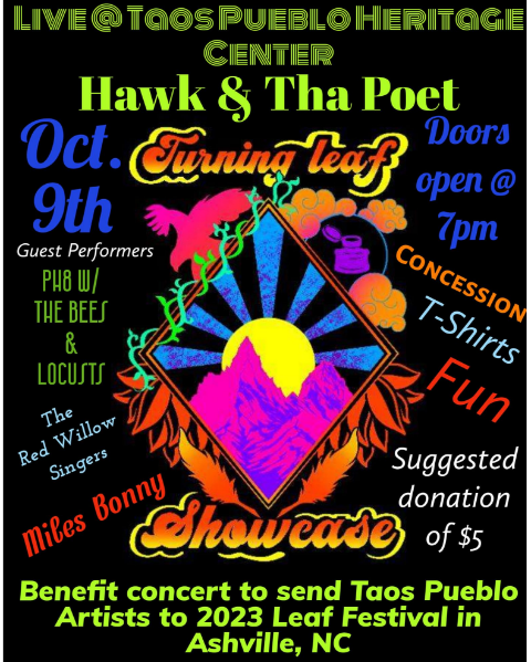 Turning Leaf Showcase featuring Hawk and Tha Poet, PH8 with the Bees and Locusts, Miles Bonny ...
