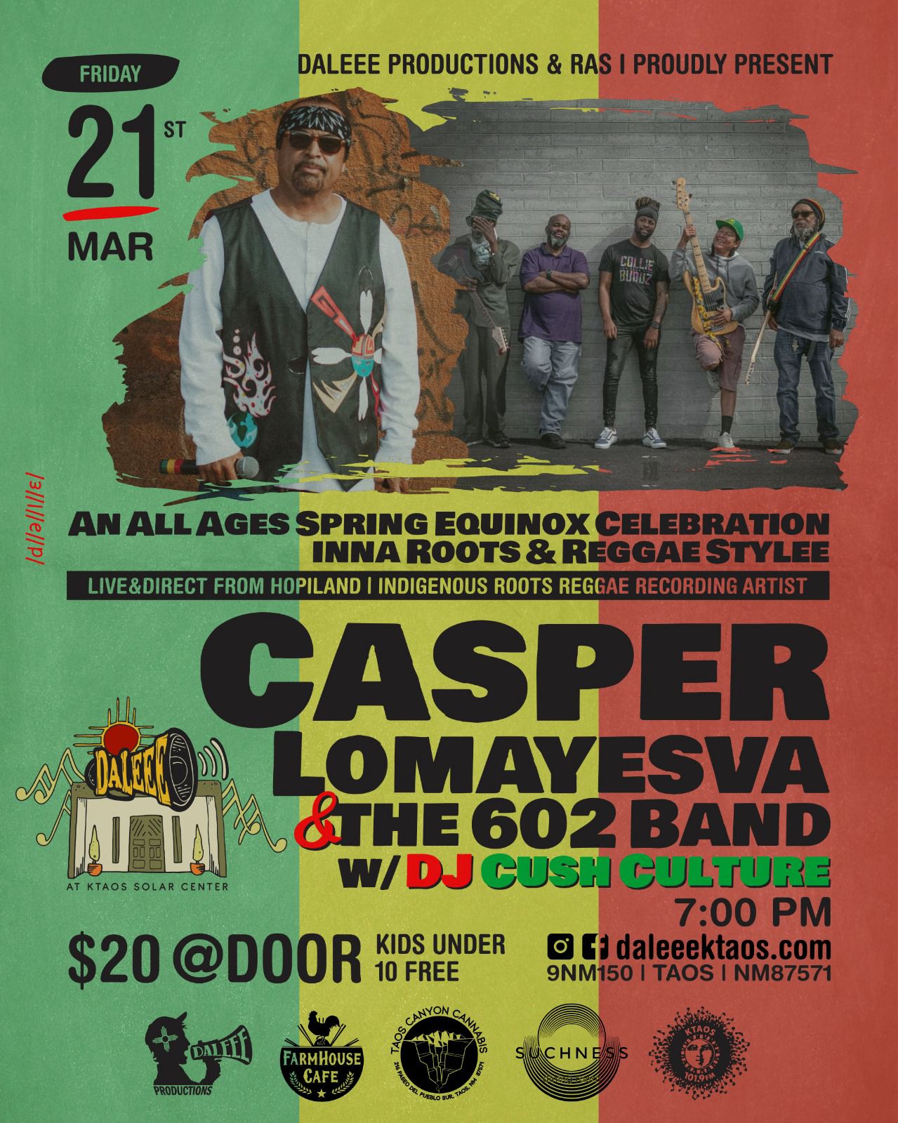 Casper Lomayesva and The 602 Band - Live Taos Events Calendar