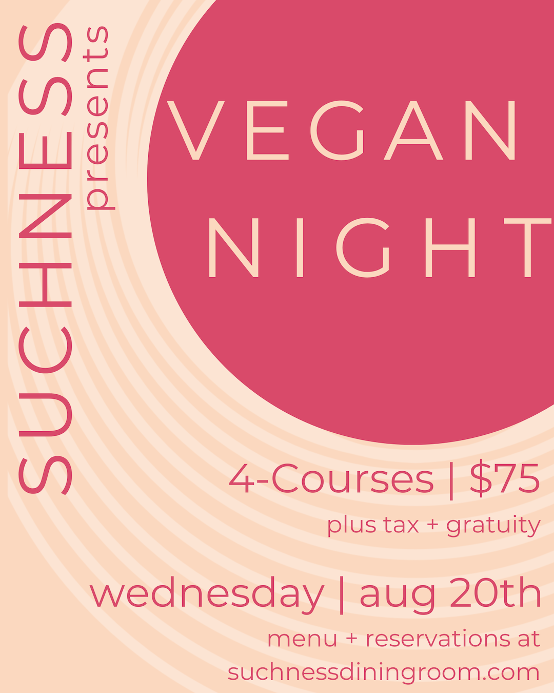 SUCHNESS Presents: Vegan Night - Live Taos Events Calendar