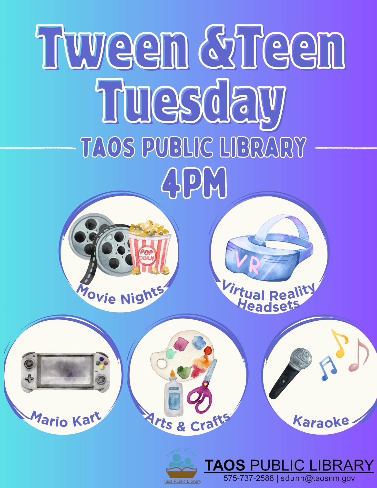 Tween & Teen Tuesday - Live Taos Events Calendar
