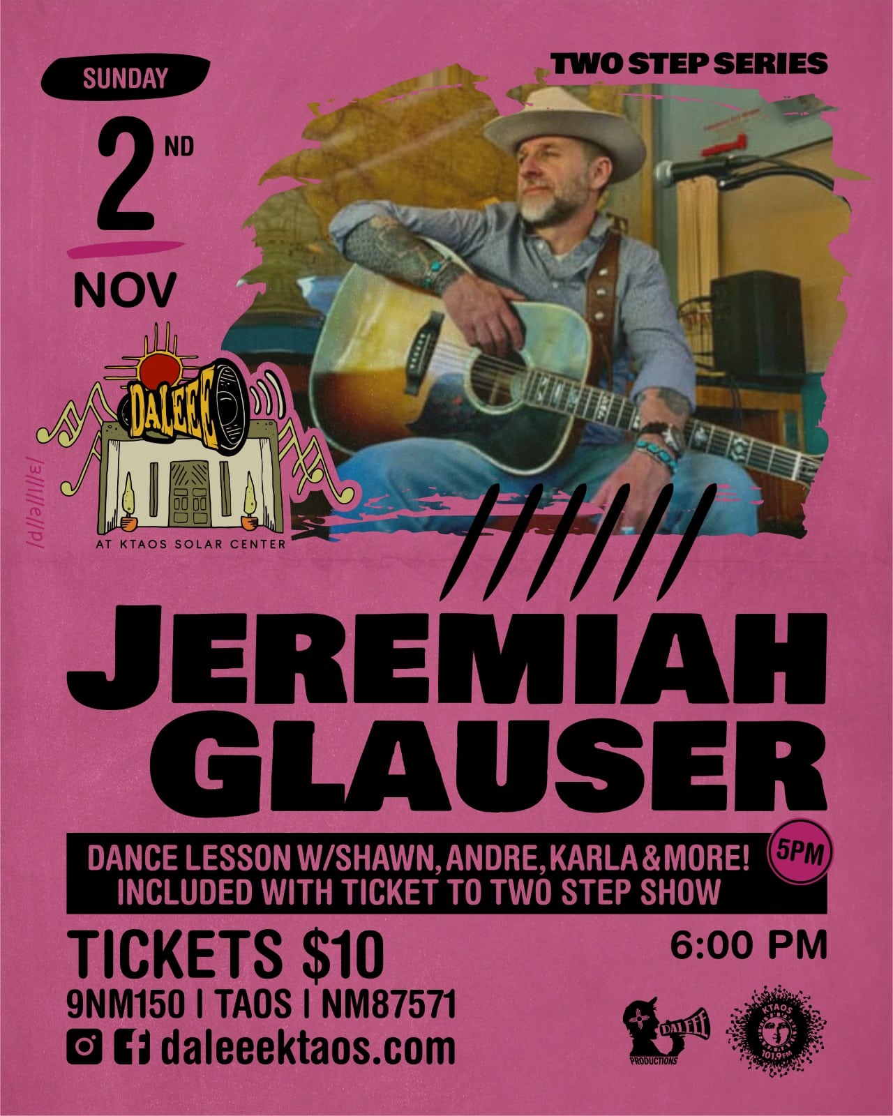 Jerimiah Glauser - Two Step Sunday - Live Taos Events Calendar